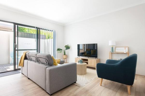 Bright Trendy 3br Apt - Walk To River & Shops - Swan River