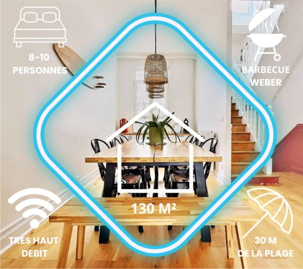 Villa Berckoise - Vue Mer - 30m Plage - 8 Pers - Berck