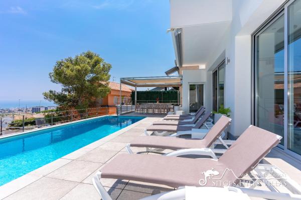 Cool & Modern Villa Giovanna With Air Conditioning, Private Pool & Sea Views - Sitges