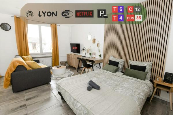 Studio Cosy Business - Balcon Garage Fermé - ibis Styles Lyon Centre Confluence