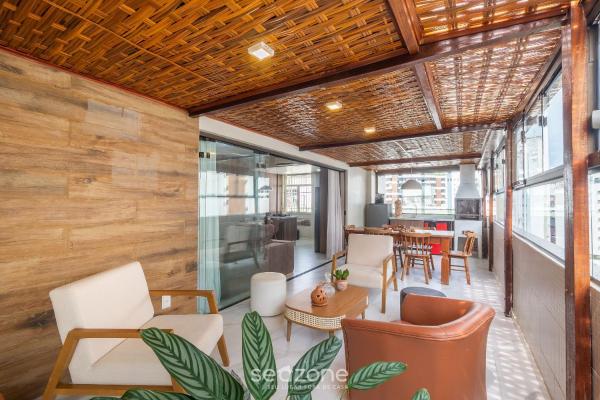 Apartamento C/ Varanda E Churrasq. Cez0801 - Barra