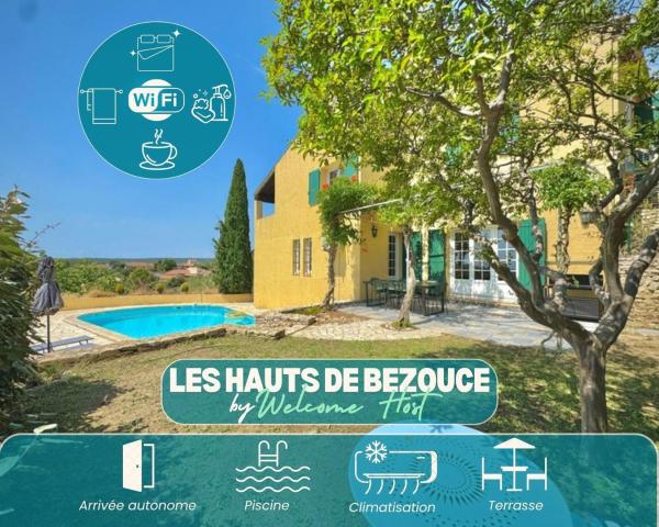 Les Hauts De Bezouce, Vue, Piscine & Calme - Collias