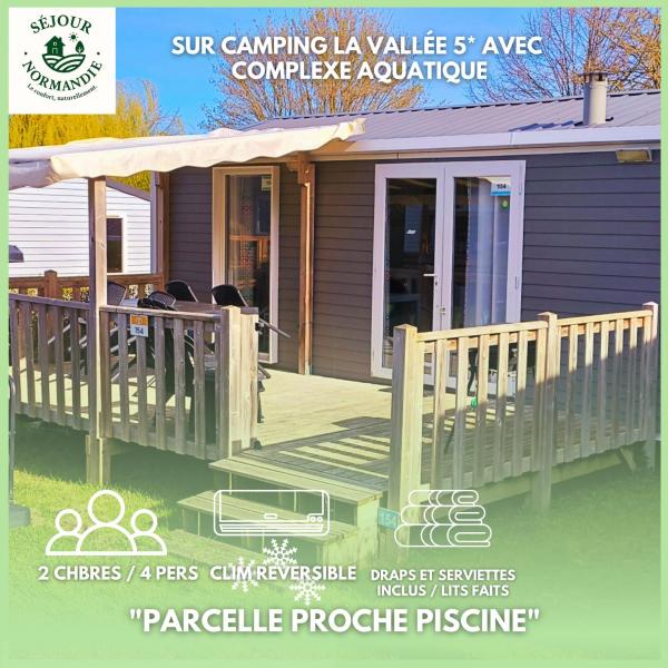 Houlgate-154- Mobilhome Cosy 4 Personnes Camping 5 éToiles - Villers-sur-Mer