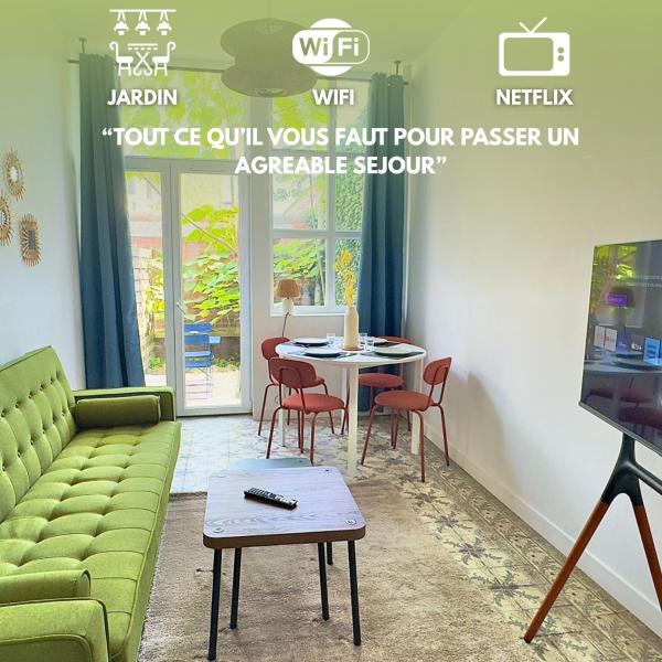 Nid Douillet à Douai Avec Jardin Et Netflix - Noyelles-Godault