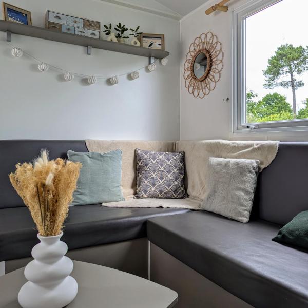 Mobil-home Confort - Camping 4 éToiles - Clim Et Plage - Lit-et-Mixe