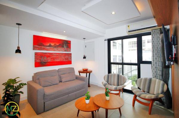 Studio De Luxo Novo Em Copacabana Para 4 Pessoas -