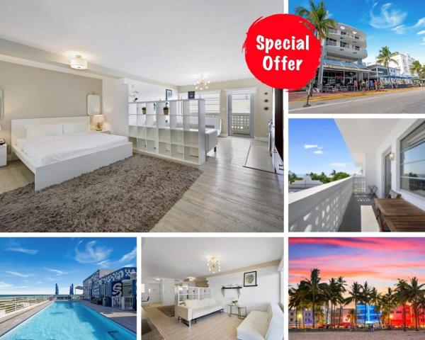Spacious Studio - Roof Top Pool & Bar South Beach - South Beach, FL