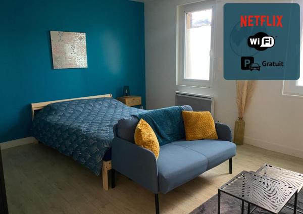 Studio Cocon - Proche Chu Hospitaliers - Wifi - Netflix - Évreux