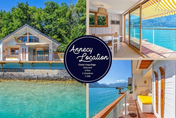 Chalet Coquillage Waterfront Escape On Lake - Lake Annecy