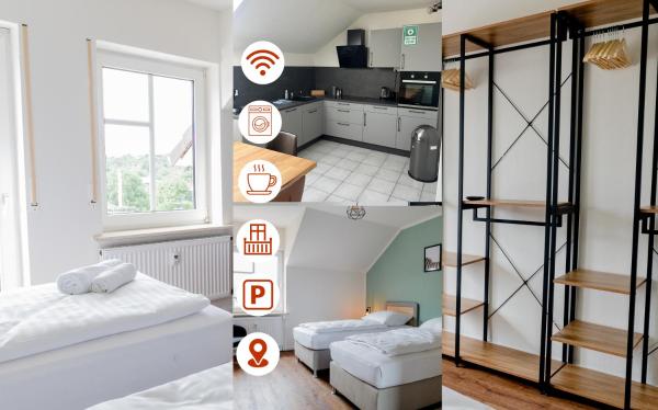 Janu-homes - 3 Zimmer Apartment - 7 Betten, Lahnblick Vom Römer - Runkel