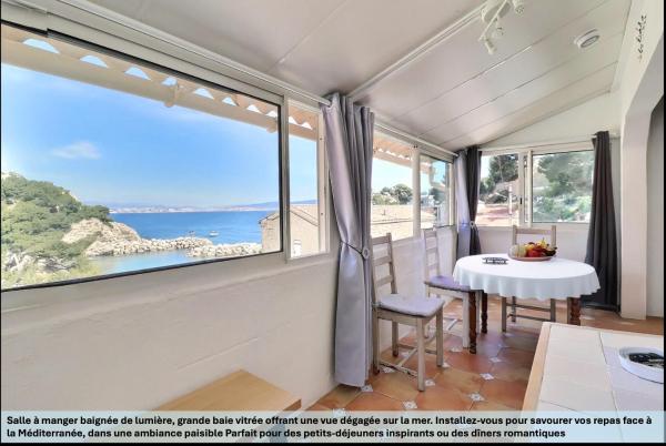 "Lacigaledeniolon", Vue Mer à 180 & Terrasse, Plage à 50m, Wi-fi & Netflix - Marignane