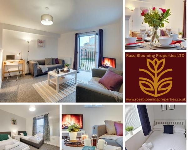 Spacious Central 3 Bedroom Apartment, Free Parking- Perfect For Groups, Sleeps 5 - Jesmond - Newcastle-upon-tyne