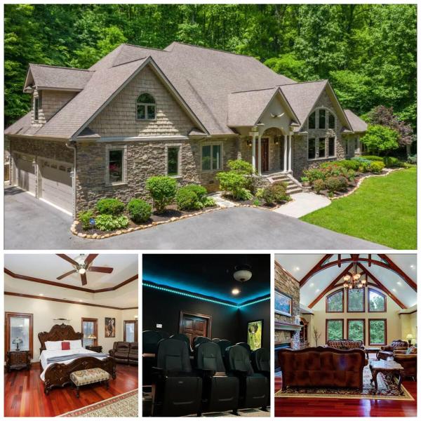 8000 Sq Ft, Cinema, Sauna, Arcades, Sleeps 26 - Townsend, TN
