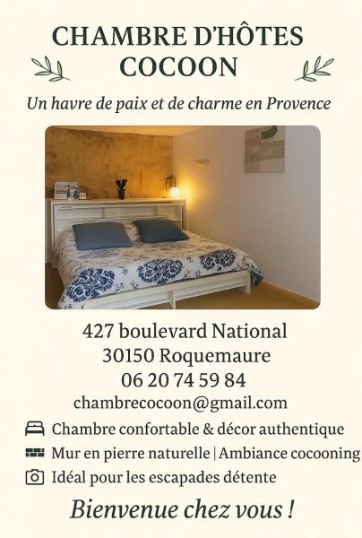 Chambre Cocoon - Rochefort-du-Gard