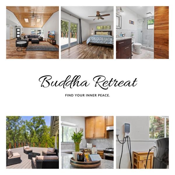 Peaceful Creekside Buddha Retreat - Groveland, CA