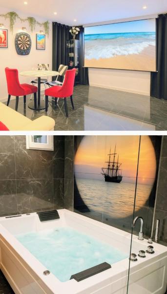 Droom-sauna Balneo & Cinema à Menton Jusqu'à 4 Invités - Monte-Carlo
