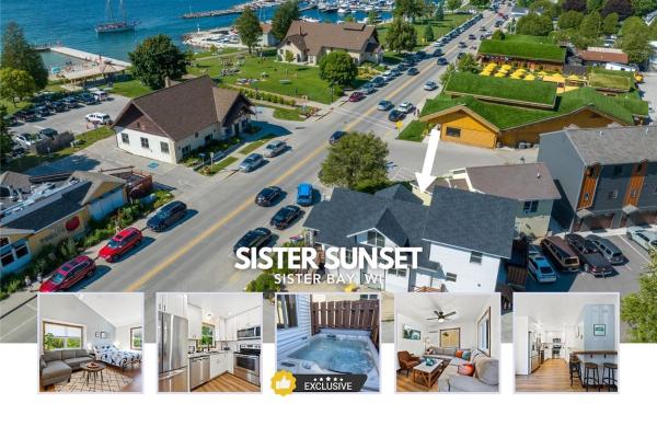 Sister Sunset - #1 Downtown Location This Fall! Hot Tub, Dogs Welcome! - Door County, WI