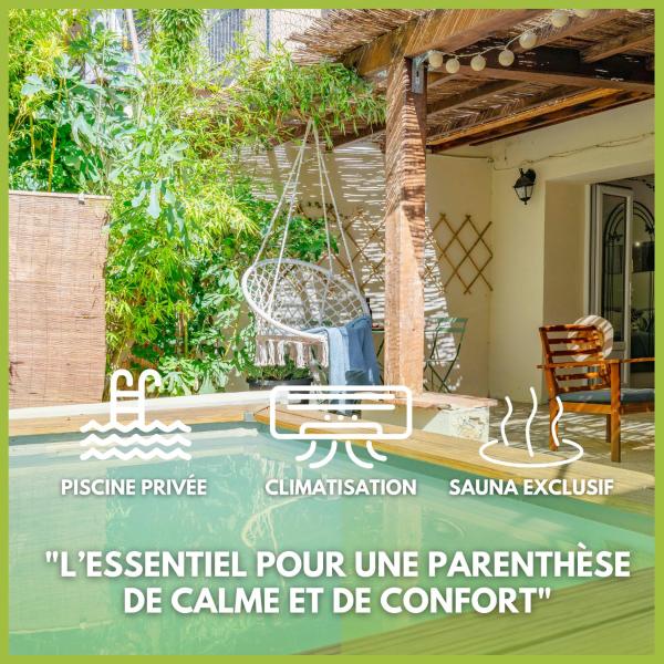 Escale Zen - Piscine Privée & Sauna Exclusif I Terrasse I 10min Mer - Design ÉLégant & Moderne - La Garde