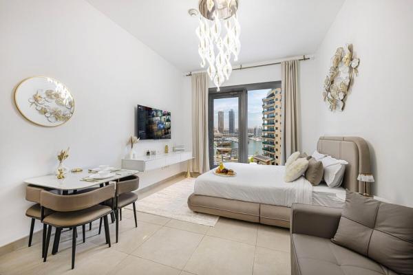 Sparkle Tower By Swarovski, Full Marina View, 2min Jbr & Metro, Sleeps 4 - Dubai