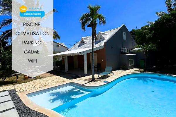 Le Jardin Des Sables Avec Piscine - 10 Voyageurs - Saint-Gilles les Bains