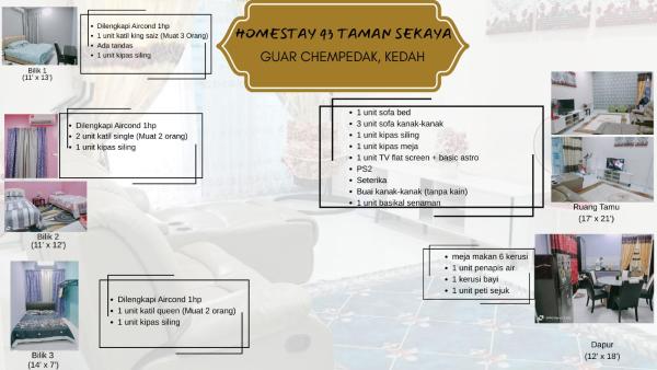 Homestay 43 Taman Sekaya - Guar Chempedak