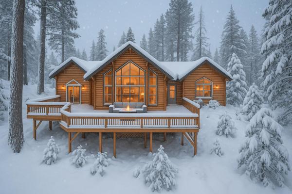 Sunset Mountain Hot Tub, Fire Table, Epic Views - Shaver Lake, CA