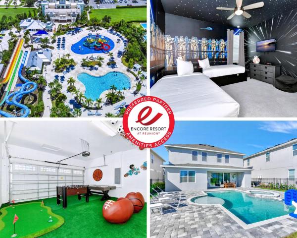 Stylish Home With Themed Rooms, Game Room And Waterpark & Resort Access Near Disney At Encore Resorts Reunion - 267sf - St. Cloud, FL