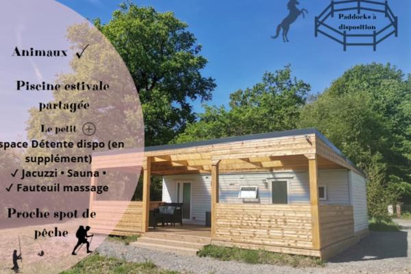 La Source - Bungalow Avec Terrasse à Eguzon - Centre