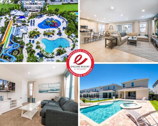 Welcoming Home With Air Hockey Table And Waterpark & Resort Access Near Disney At Encore Resorts Reunion - 321bu - St. Cloud, FL