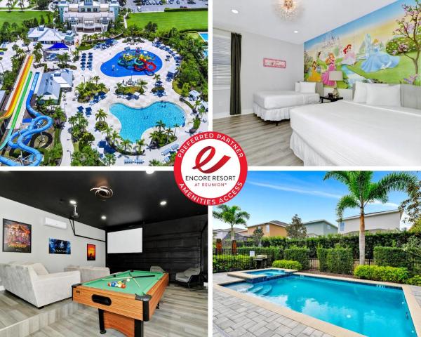 Elegant Home Near Disney With Game & Themed Rooms With Waterpark & Resort Access At Encore Resorts Reunion - 400la - St. Cloud, FL