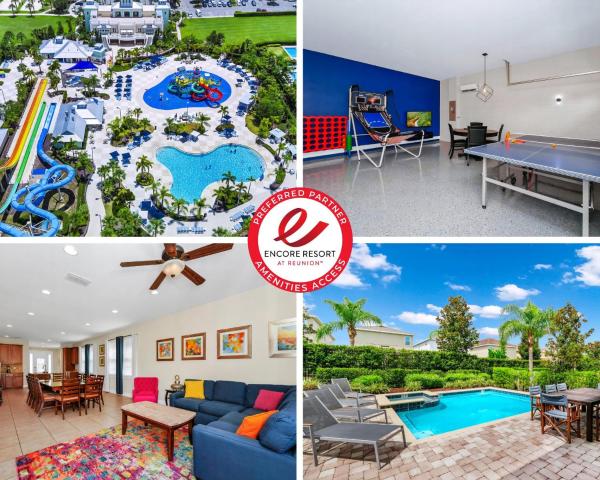 Charming Home Near Disney With Private Pool, Game Room And Waterpark & Resort Access At Encore Resorts Reunion - 410no - St. Cloud, FL