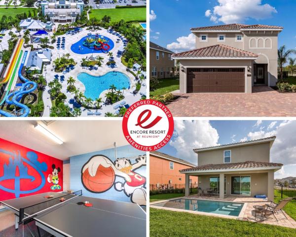 Lovely Home With Theme Rooms, Game Room With Waterpark & Resort Access Resort Access At Encore Resort- 7705by - Kissimmee
