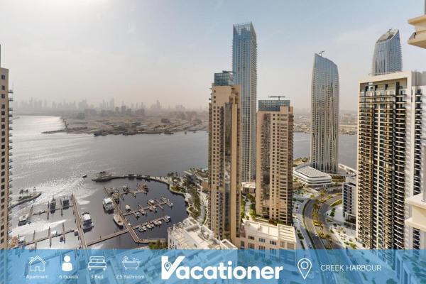 Harbour Views - Chic Three Bed With Creek Views - Sharjah