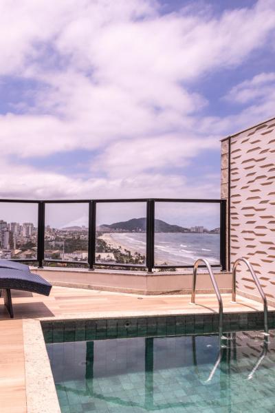 Cobertura Penthouse - Vista Maravilhosa Mar E Piscina Privativa - Guarujá
