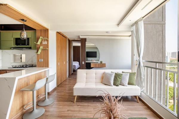 Queen Bed Luxury Apartment In The North With City View - Barranquilla
