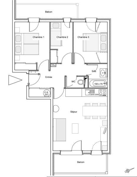Résidence Le Criterium - Résidence Le Critérium 3chalet D Appartement 11 Mae-2043 - Termignon