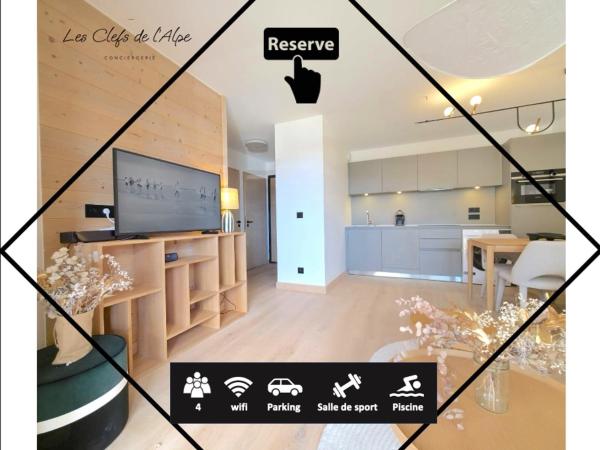 T2 D'exception Avec Piscine Et Spa - Parking Privé - L'Alpe d'Huez