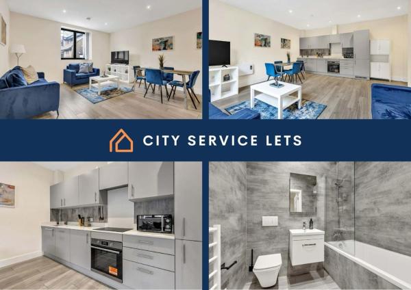 City Service Lets - New Cheam Village 2 Bed Apartment With Free Parking - Easy Transport Links To London - Epsom
