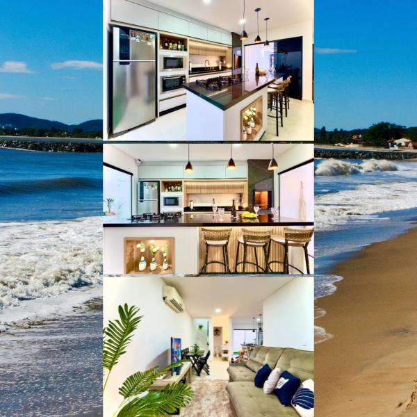 Casa Em Bal Picarras 3 Quartos Churrasqueira Privativa Ar Condicionado Wi-fi Cozinha Completa A 750m Praia Com Vaga Privativa De Garagem - Penha