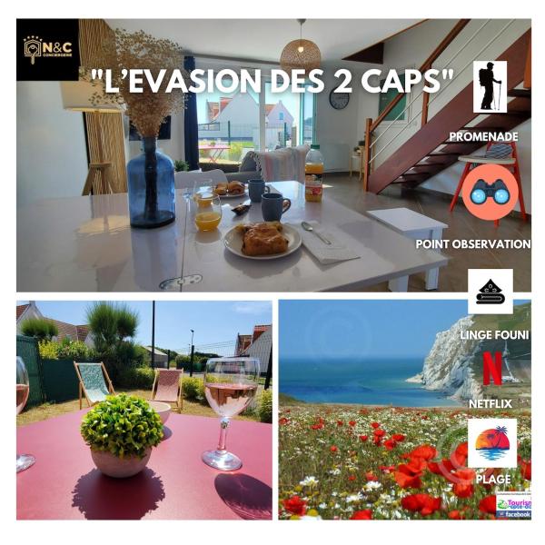 Cottage L'évasion Des 2 Caps-5 Personnes- Bord De Mer - Plage d'Ambleteuse