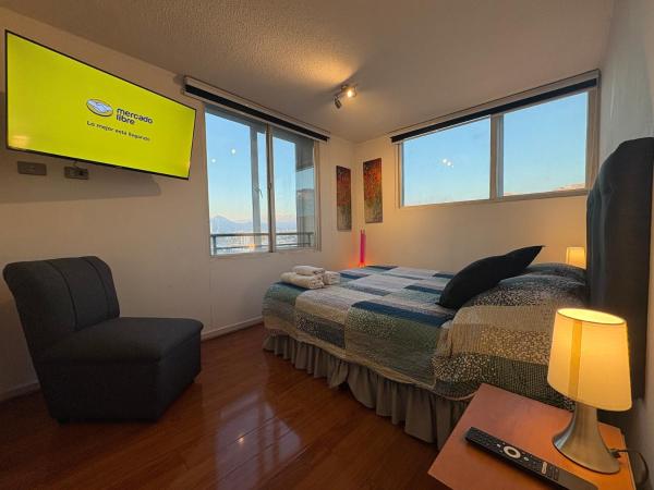 Amazing View Of Santiago Con Aire Acondicionado Y Parking - 