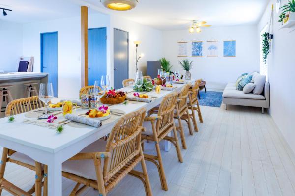 最大18名宿泊ok 百名ビーチまで車で5分 海が見えるバルコニーでBbq 南城市大型ヴィラ Rela百名 - 난조시