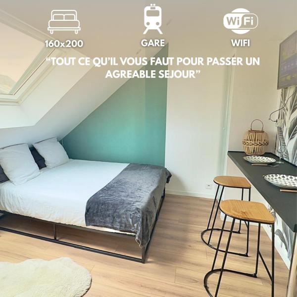 Happynest Studio - 5 Min City Center Station - Wifi - Amiens