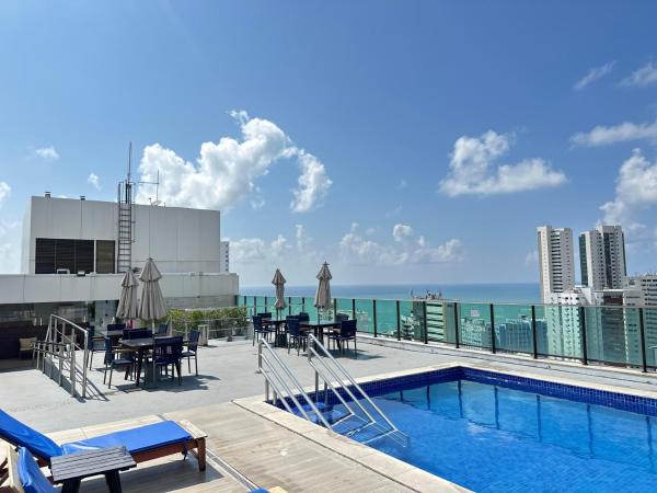 Flat Completo Em Boa Viagem - Piscina, Academia, Roftop E Wi-fi Rápido - Recife