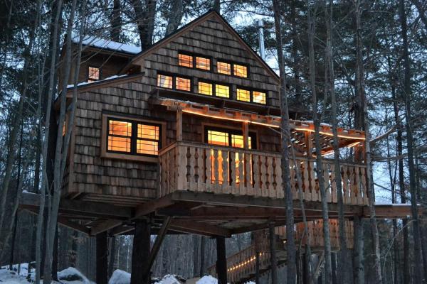 Tree House Rental Ideal For A Unique Getaway Near Lake Sunapee In New Hampshire - Newbury, NH
