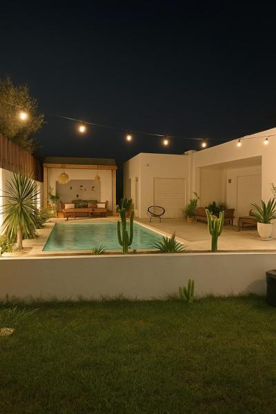 Villa Benbienn Piscine Iptv Billard Américain Wifi Illimité Très Bon Emplacement - Djerba