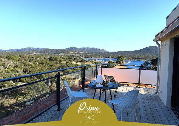 Superbe Studio - Terrasse 360 Avec Vue Mer - Plage de Figari
