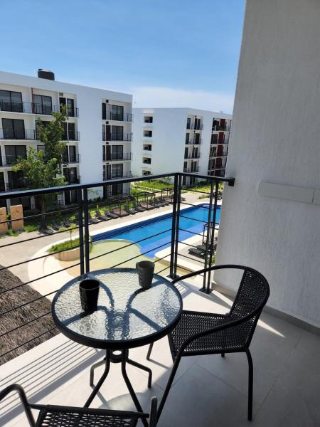 Moderno Y Comodo Depto Con Terraza Y Alberca - Nuevo Vallarta