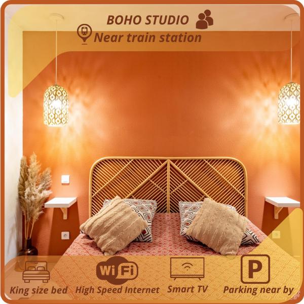Studio Boho, Proche Gare - Wifi - Lourdes