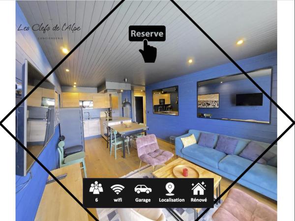 Rare - T4 Rénové Plein Centre Avec Garage - Oz-en-Oisans